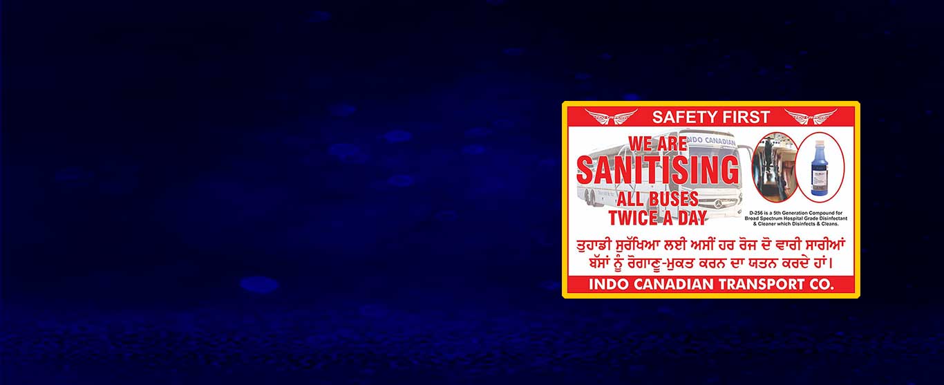 Indo Canadian Transport Company Online Bus Booking, Indo Canadian runs ...